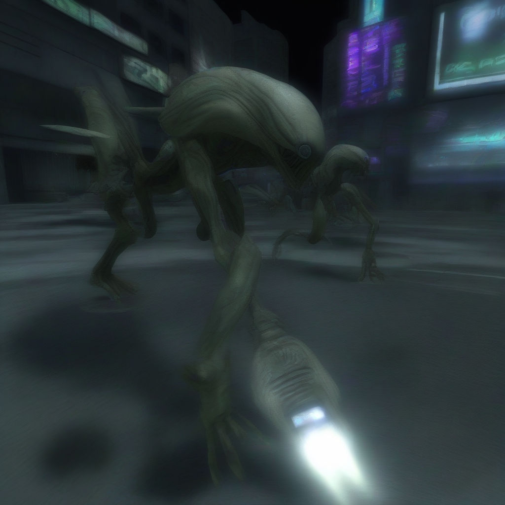 Ps2 screenshot of y2k frutiger aero alien invasion in war-to... by ...