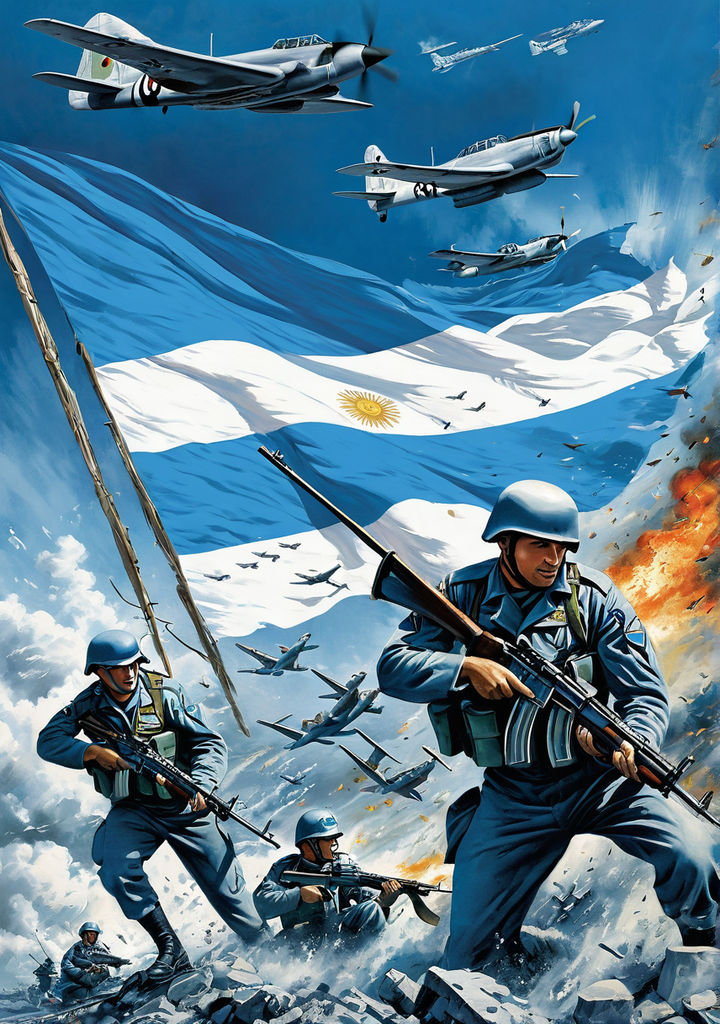 Poster tribute capturing Argentina's valorous soldiers from ... by jose ...