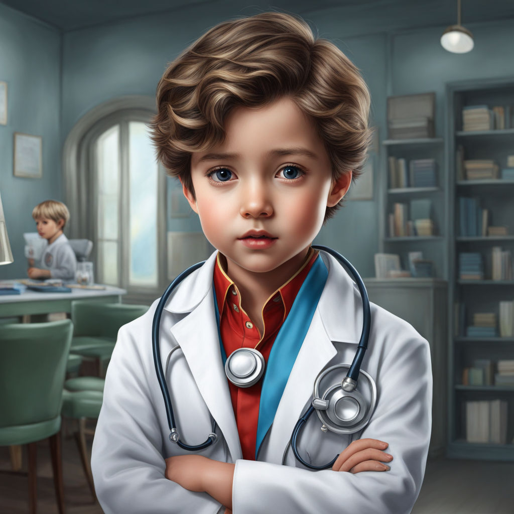 Little doctor boy hyper realistic human by rizwan auricle - Playground