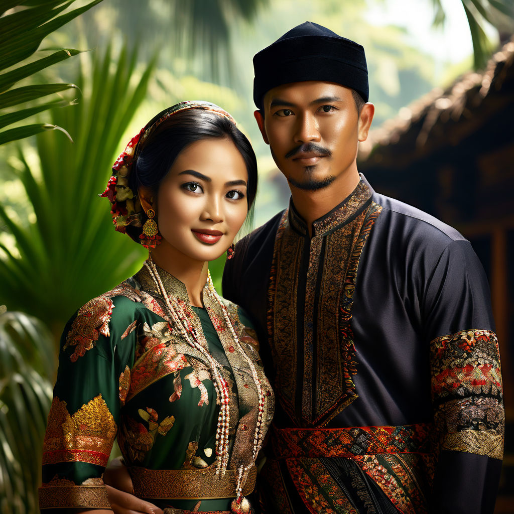 Photorealistic 19th-Century Malayan Couple by Mark Antony - Playground