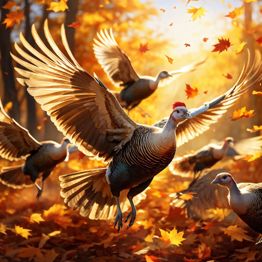 A flock of turkeys by karl angelo - Playground