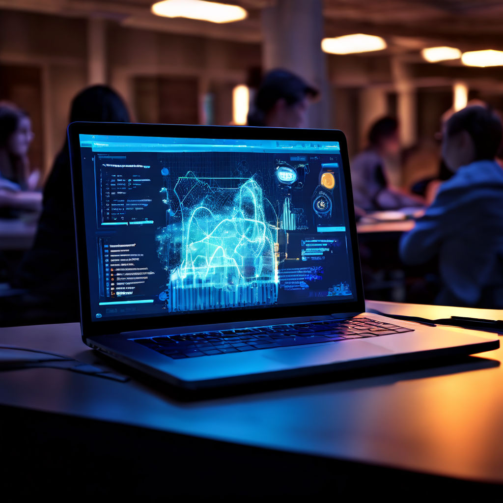 Laptop featuring software interface highlighting breakthroug... by NICE ...