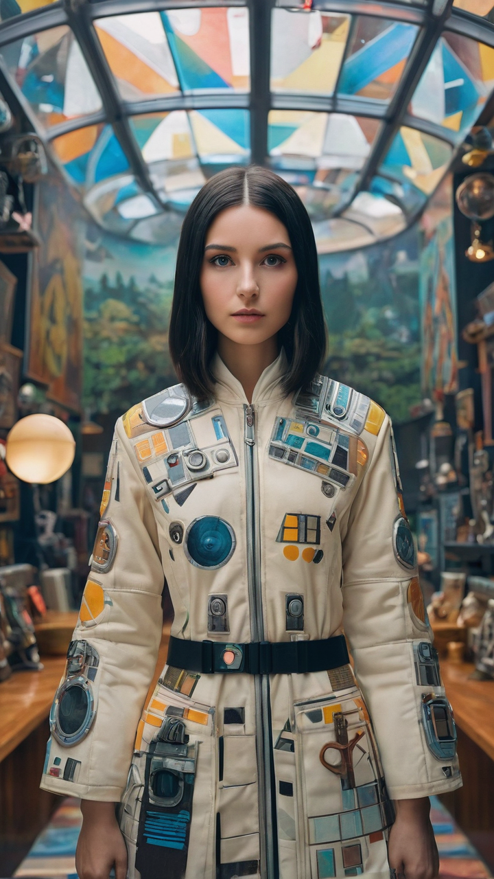 Whimsical character in the style of Star Wars meets Mona Lis... by Alex Dev - Playground