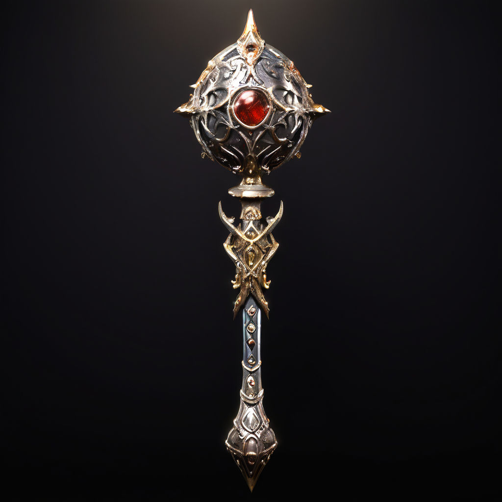 A magical mace that is fit for a great knight. realistic by George May ...