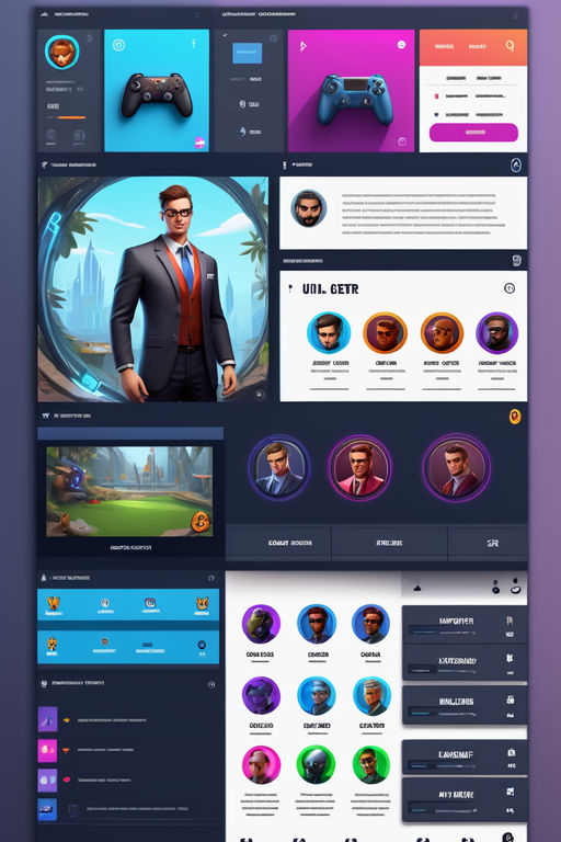Portfolio UI interface of a professional gamer by rwekaza bruce ...