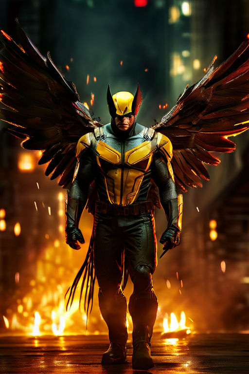 Winged angel interpreted (Wolverine Wolverine Hugh Jackman C... by ...