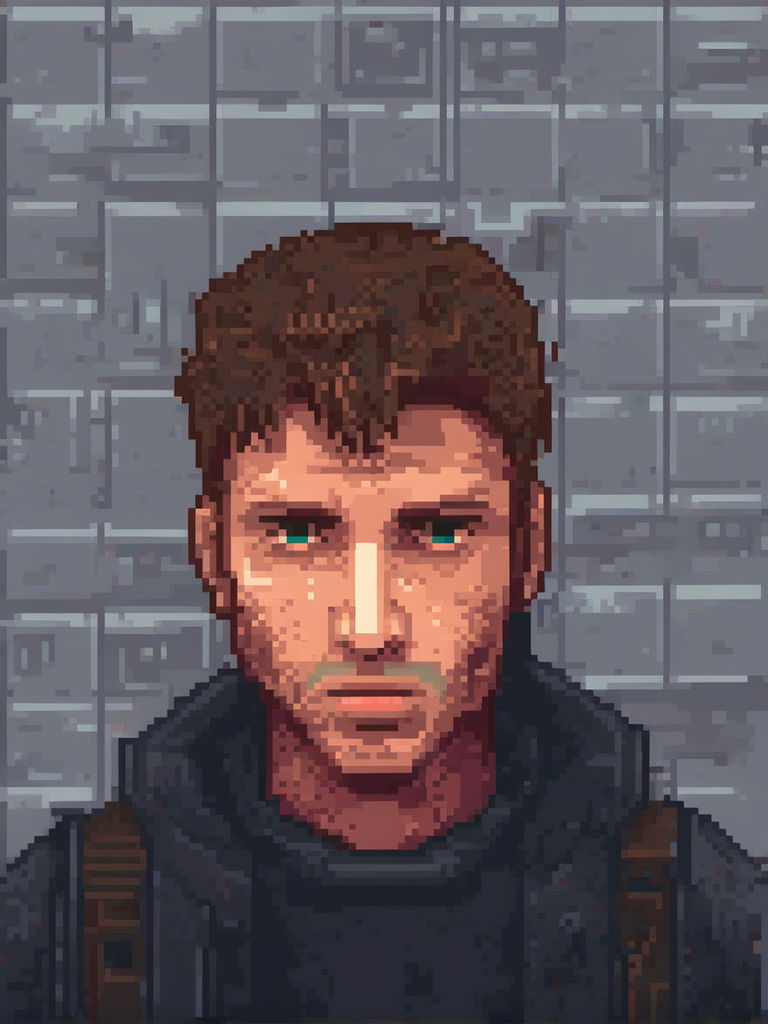 Pixel Art Character Engaged In Intense Close Quarters Combat By Joel Gutierrez Playground