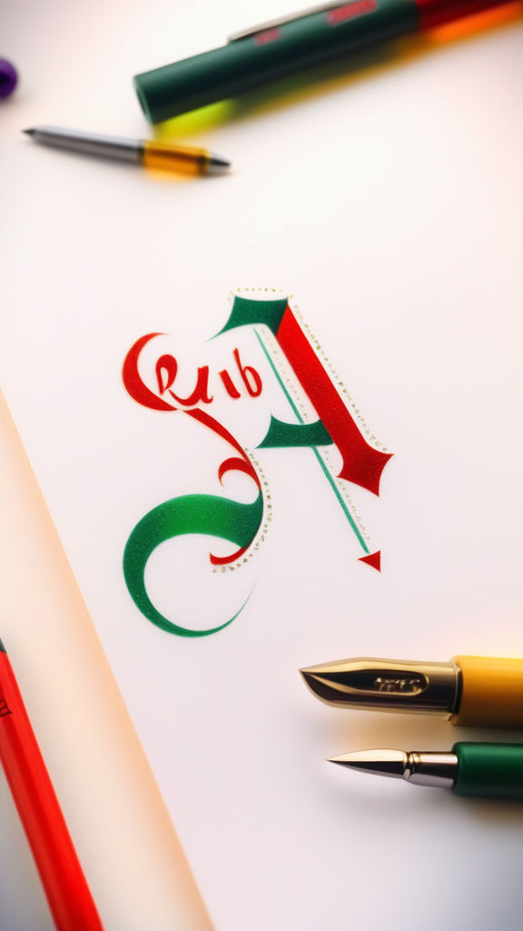 A red and green rubie and diamonds writing by james hill - Playground