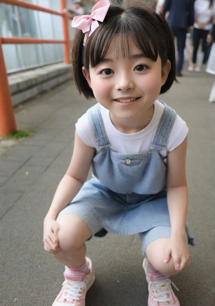 12 years old Japan girl shortcut by Time AI - Playground