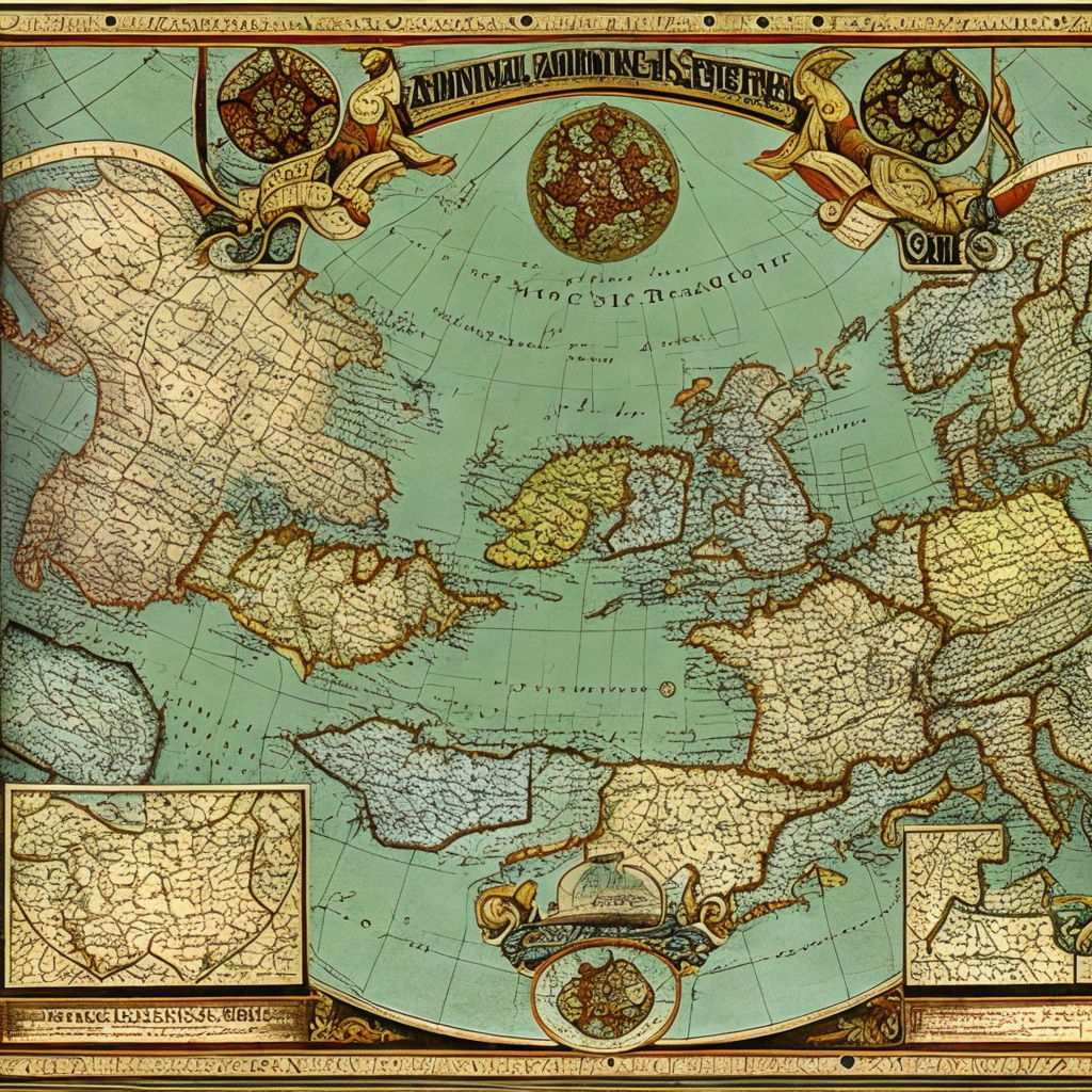 Seamless ancient map of fantasy world patterns by Gennadiy Poznyakov ...