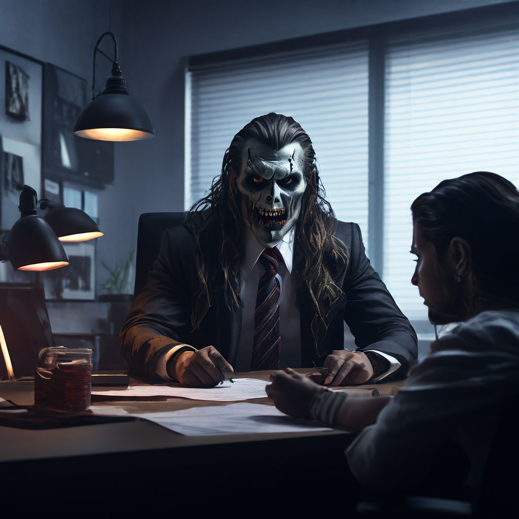 Scary interview in office realistic by Aino - Playground
