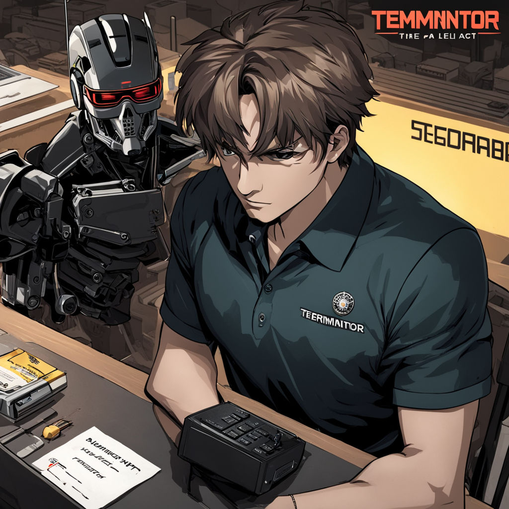 AI Terminator that works an IT help desk. The terminator ha... by Ro ...