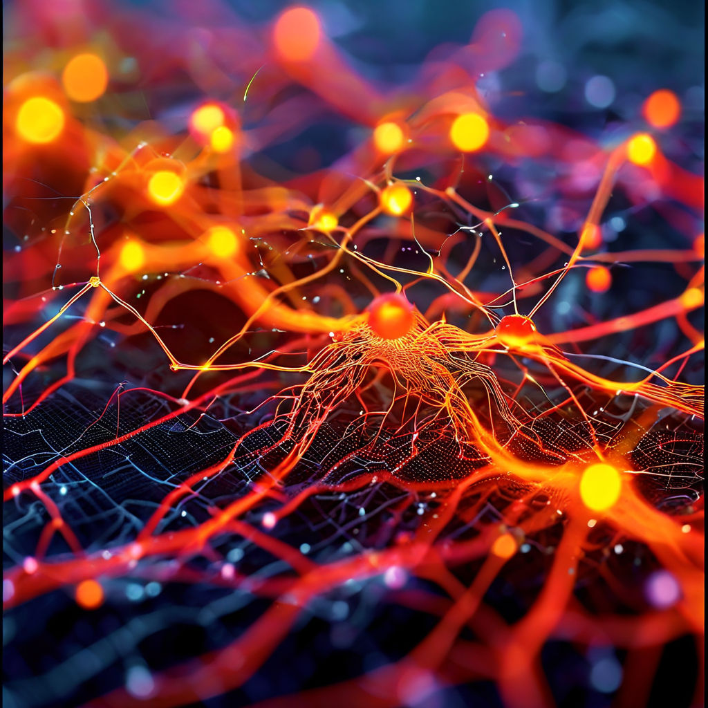 A visualization of an AI Neural Network in clip art style by Patrick ...