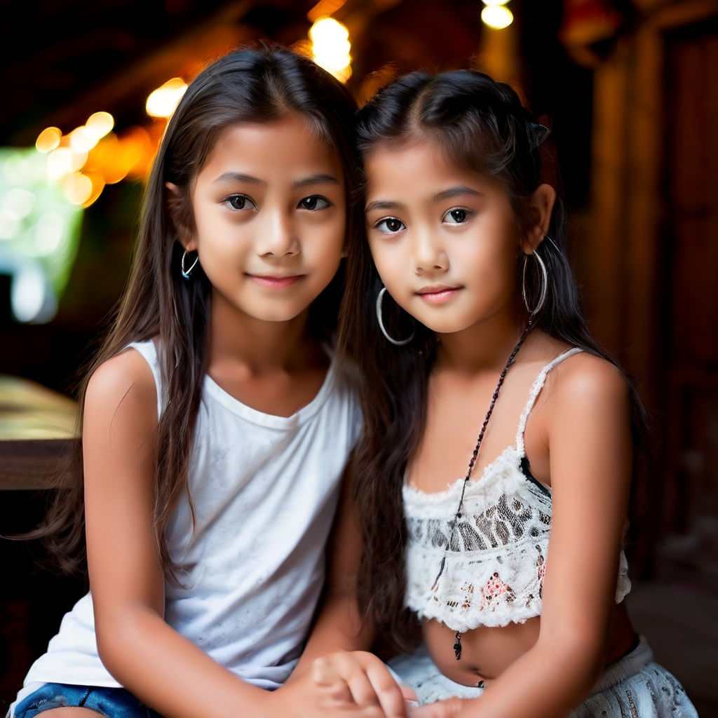 Cute 18 year old thai girl with her 10 year old brother by Flip - Playground