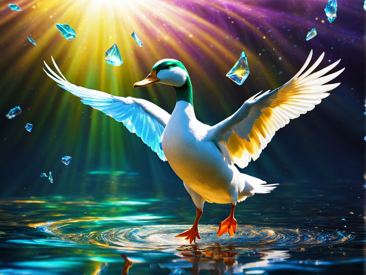 Excited duck by Siwon Ahn - Playground