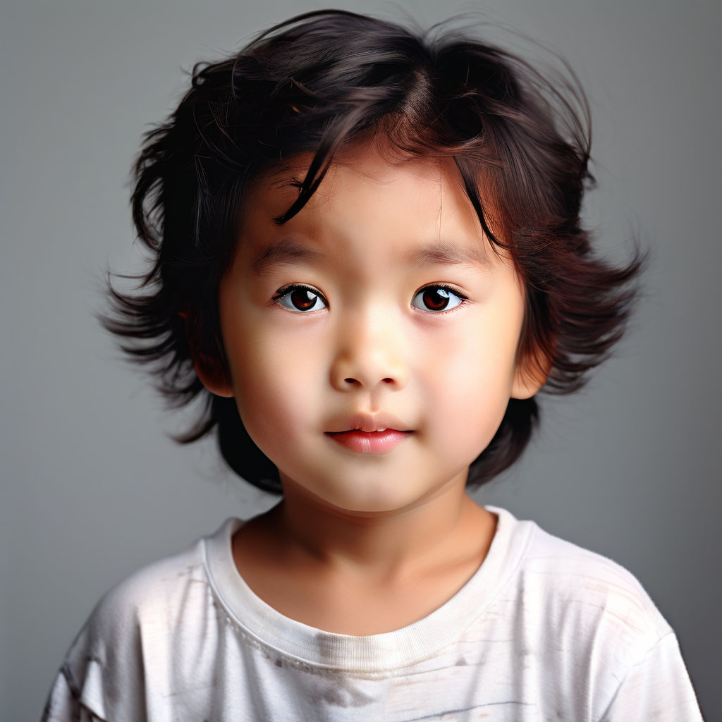 Portrait of a youthful Asian child by 10917張肇暘 - Playground