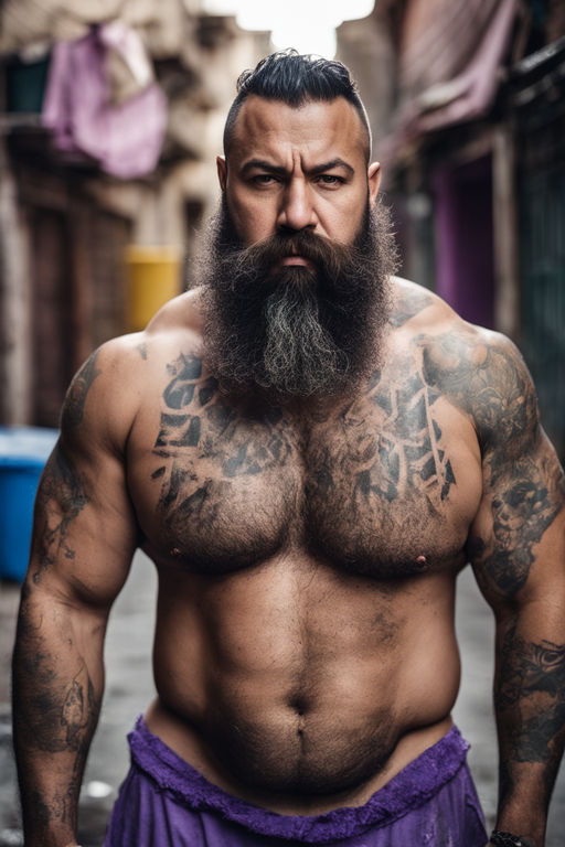 Full figure photography of a sensual dirty marocan burly mus... by luca ...