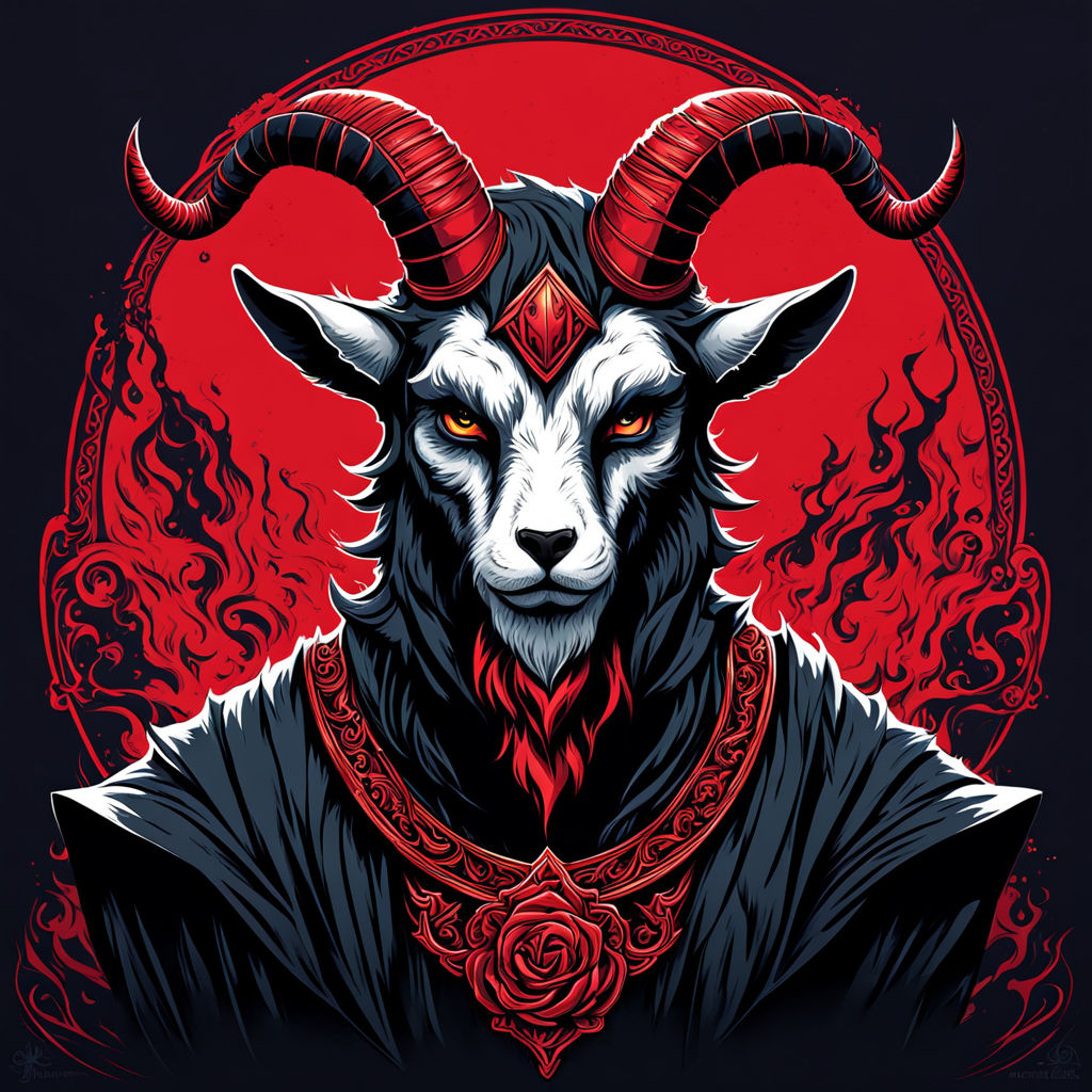 Goat-headed devil artwork design by Agung Gunawan - Playground