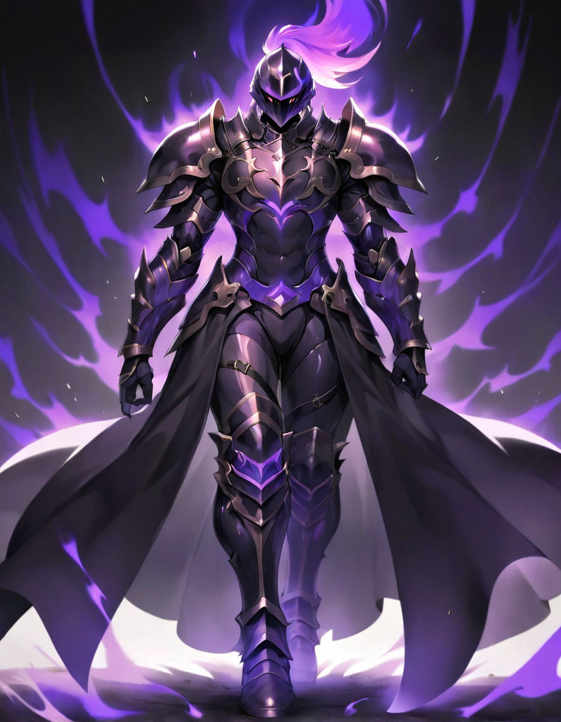 A complete cursed male armor 3 meters high that surrounds it... by ...