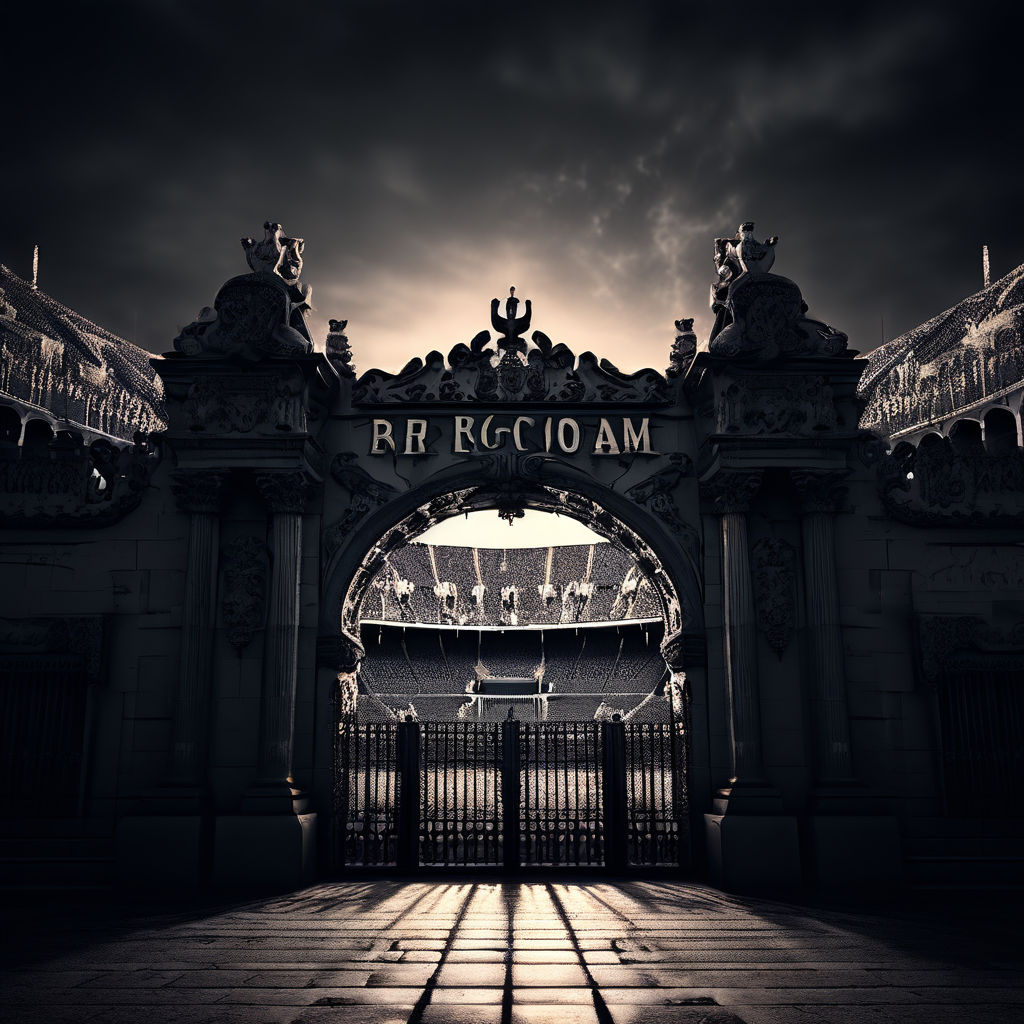 Barcelona's iconic football stadium gate by Tamara Bernabe Ballano ...