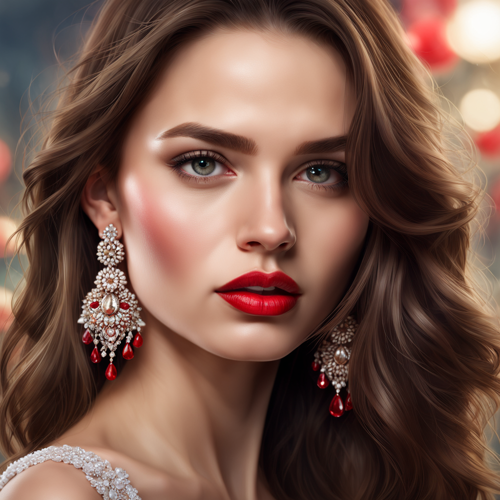 Create a digital image in UHD (32k) of a perfect portrait by Maryse ...