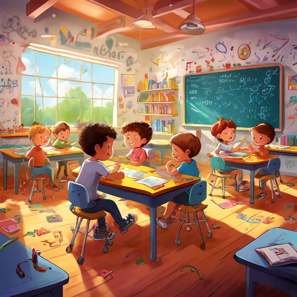 Cartoon-style classroom by BEULAH J KARTHIKEYAN - Playground