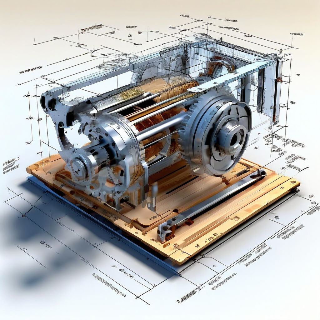 Metal post and beam assembly illustrated in exploded view by Florian ...