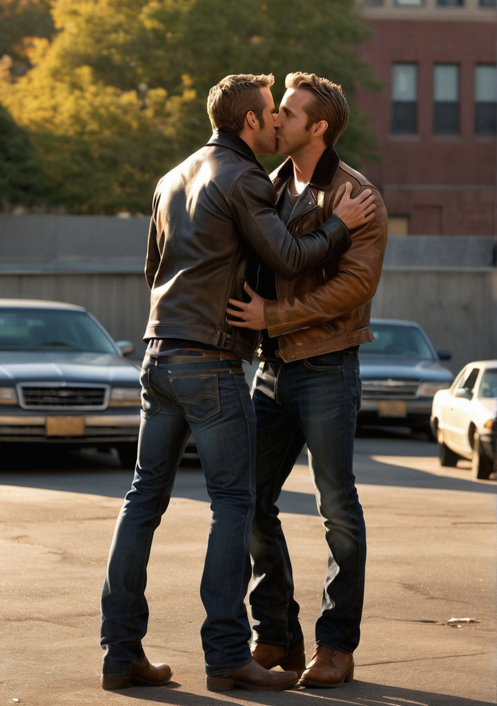 Ryan Reynolds kissing and hugging Ryan Gosling and rough agg... by ... Ryan Reynolds kissing and hugging Ryan Gosling and rough agg... by ...