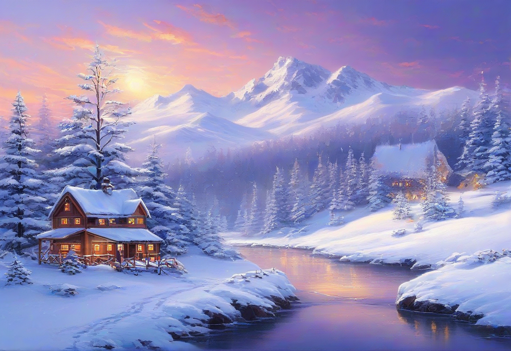 Paint a cheerful winter landscape Christmas scene by badisch! für immer ...