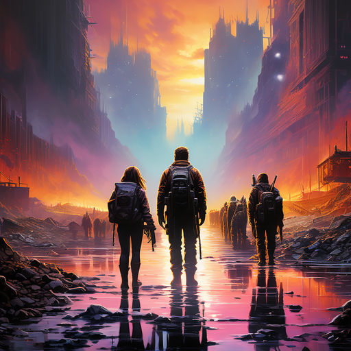 Ultra realistic image of a painting by Wallace Matos - Playground