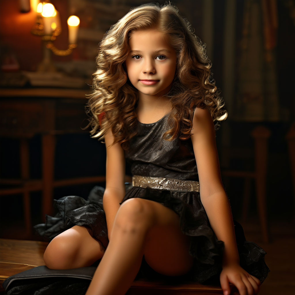 Preteen girl wearing high heels by Mark Semenov - Playground