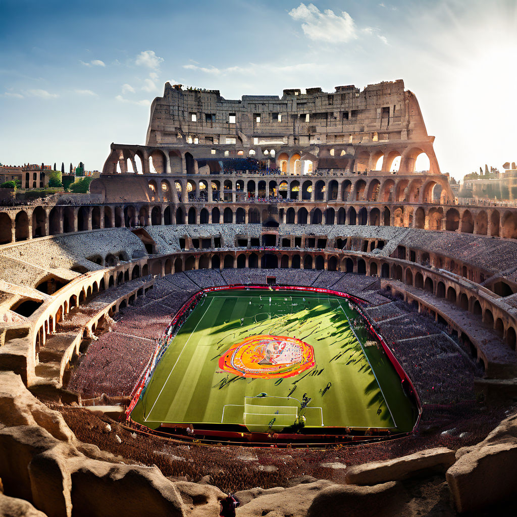 The Colosseum was transformed into an soccer stadium. by lee kung hun ...