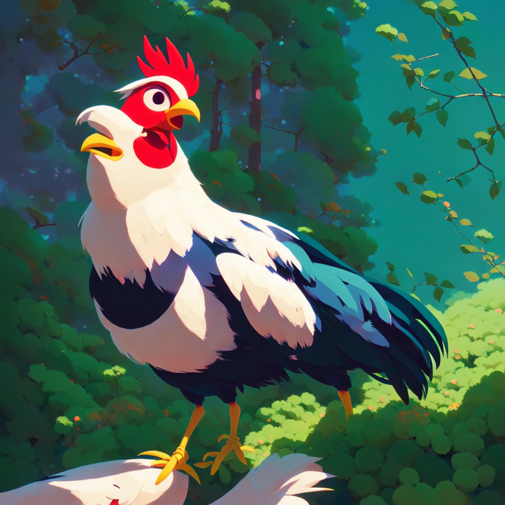 Beautiful Disney Pixar style rooster by PolyCrumbs - Playground