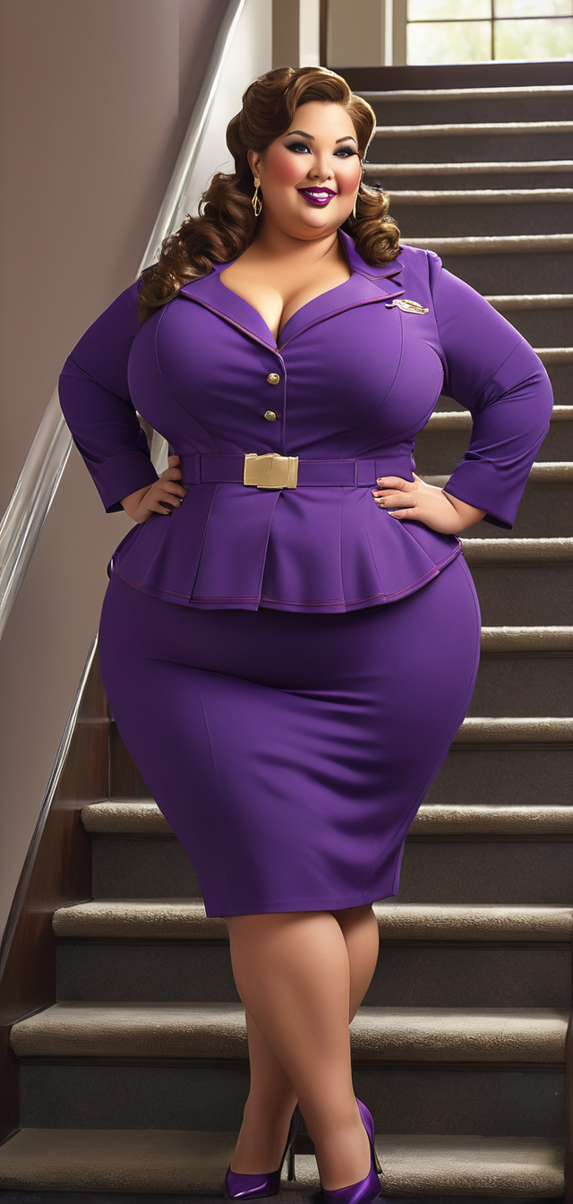 Extreme obese 40 yo american brown ssbbw Business lady in vi... by ...