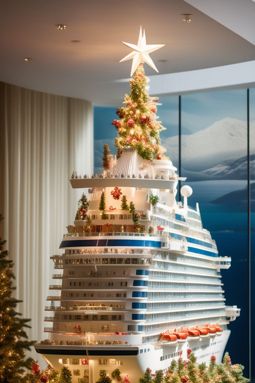 A Christmas tree made out of cruise ships by BigGuyWithGlasses - Playground