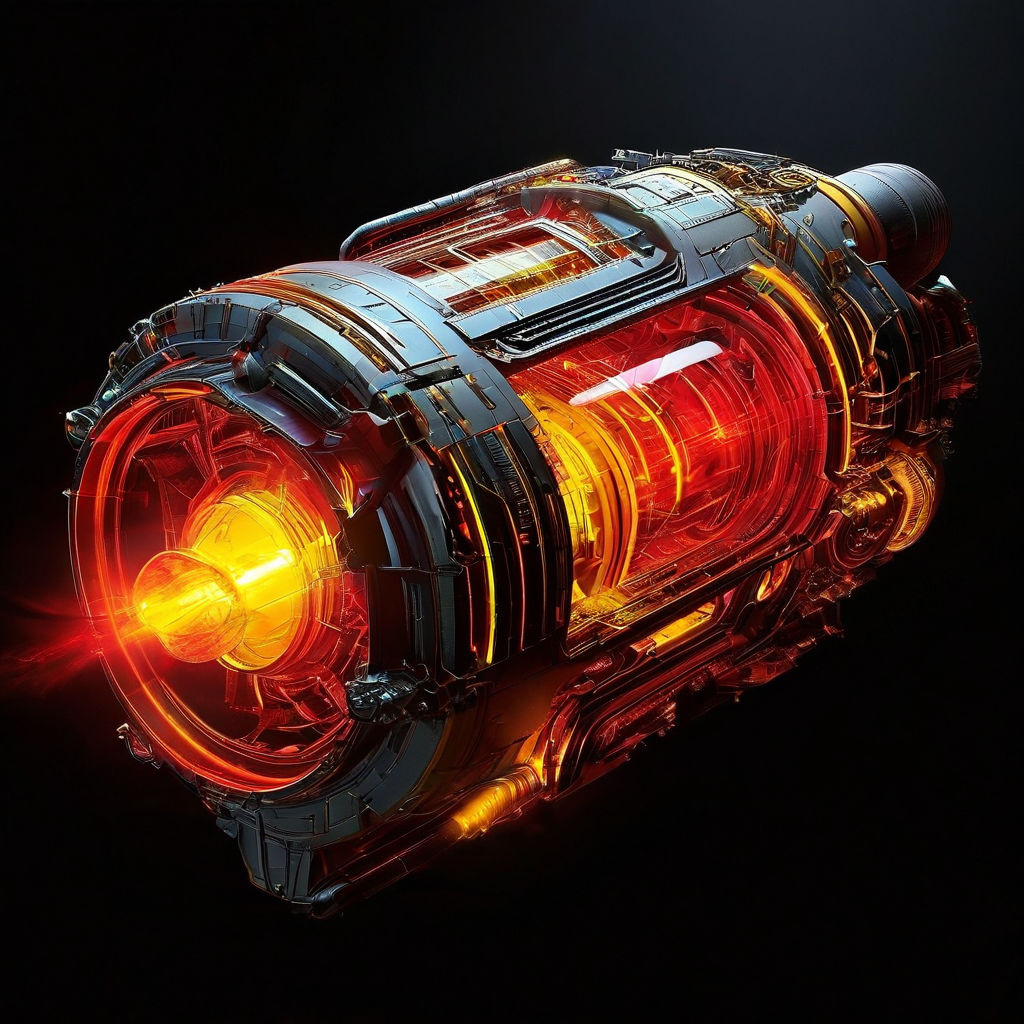 A detailed diagram of a large fusion weapon by the CAT - Playground