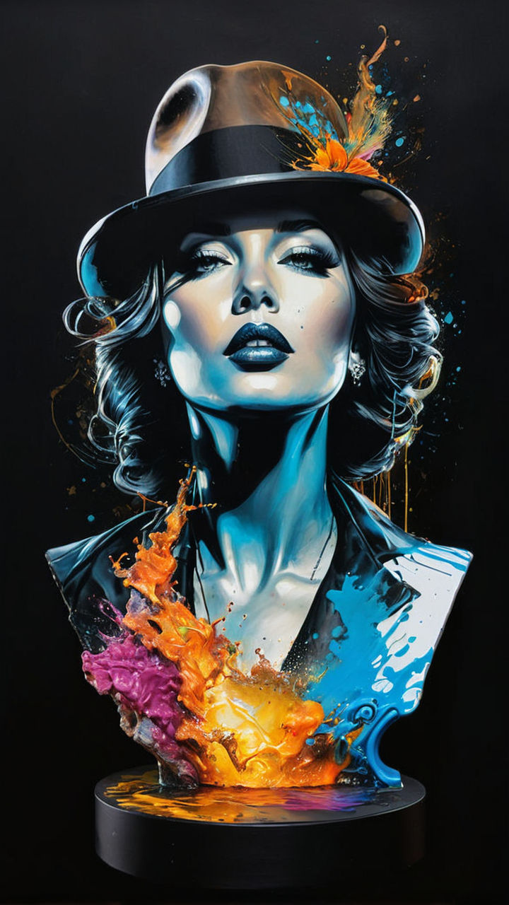 Awe-inspiring painting of Awe-striking As A Smooth Glass Scu... by ...