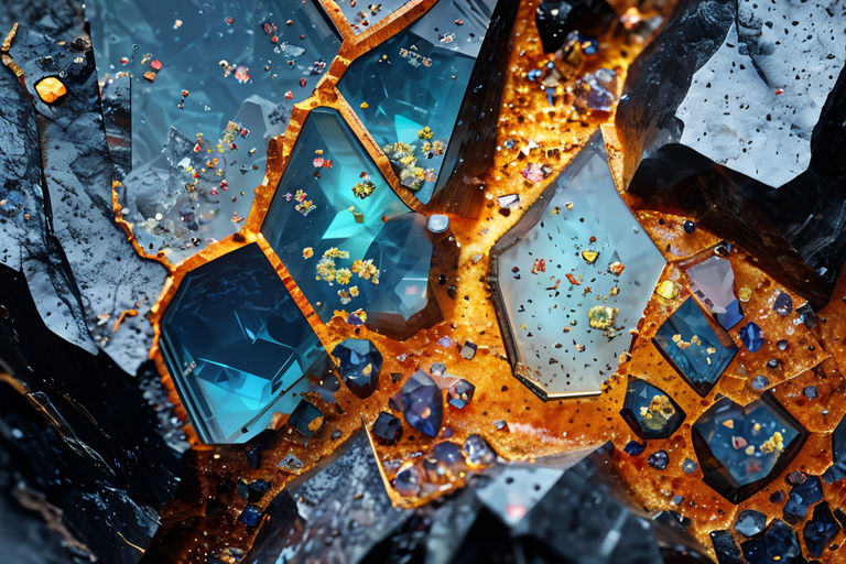 Macro photography of a zoned plagioclase crystal burgeoning ... by Oleg Melnik - Playground