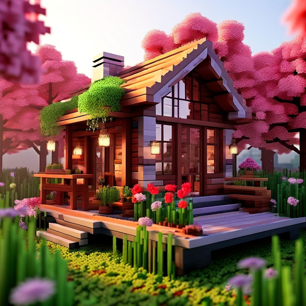 Best modern Minecraft Cute Cabin Designs with beautiful flow... by ...