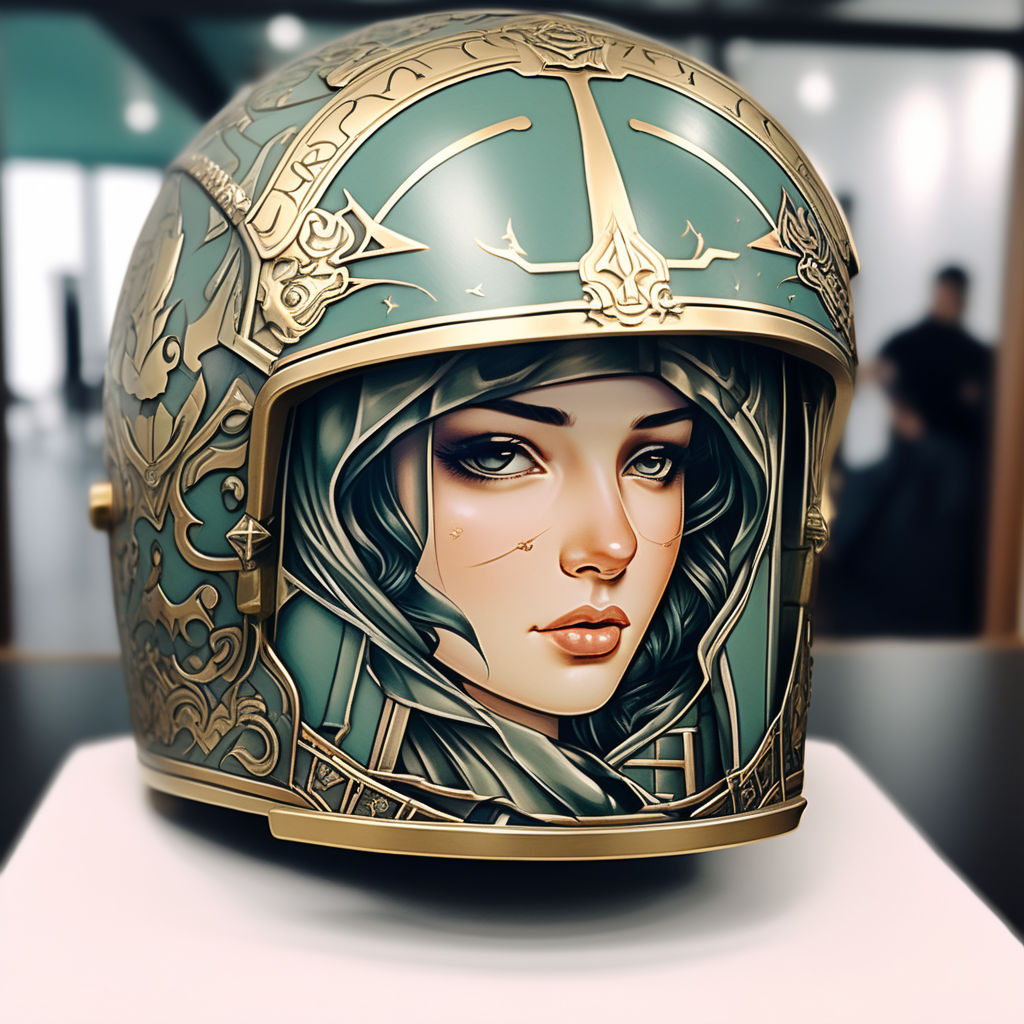 Medieval Cuman helmet tattoo on skin by harry G - Playground