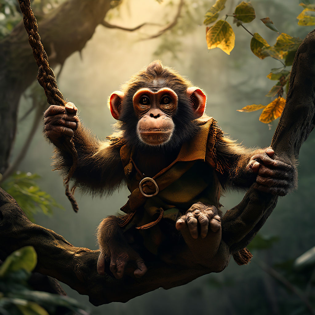 Introduction of the Brave Monkey: Display the Brave Monkey by Sohail Ahmed - Playground