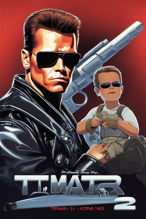 Terminator 2 as a Disney's Pixar movie poster by Ruhan Borgmann ...