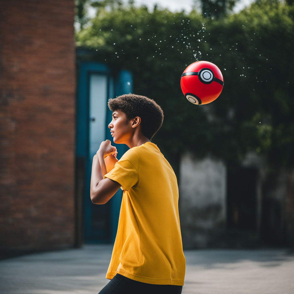 A teenager throwing a Pokeball by Christian AlvaradoAvila - Playground