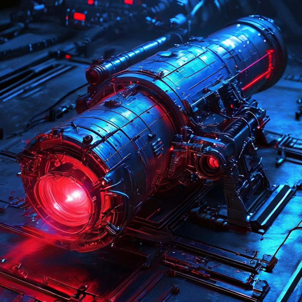 A detailed diagram of a large fusion weapon by the CAT - Playground