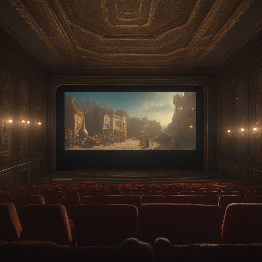 Big screen in old fashioned cinema by Виктор Маренчук - Playground