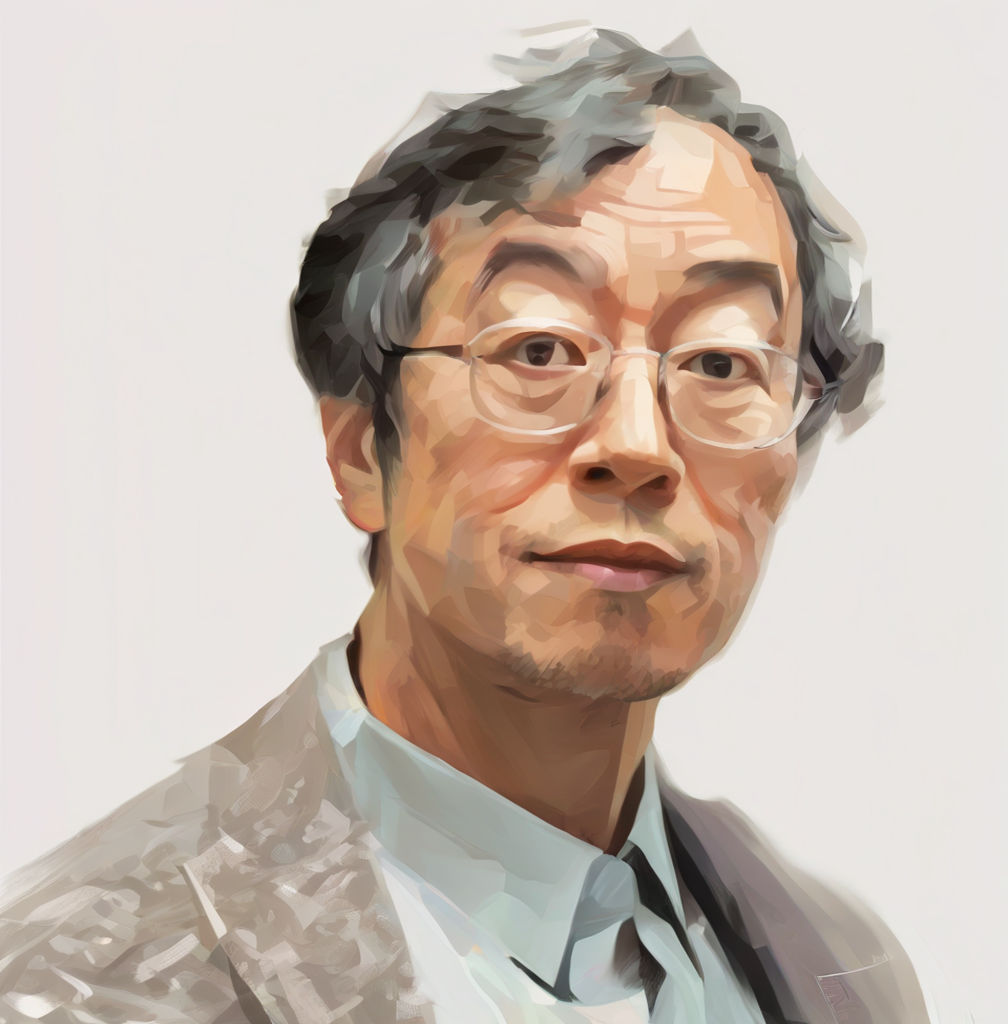 Cartoon-style Satoshi Nakamoto face by bruker en - Playground