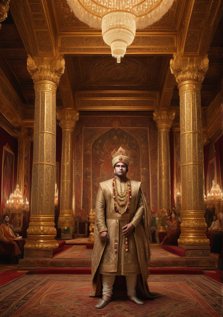 King Dasharatha in regal attire by CRAZY ಕನ್ನಡಿಗ - Playground