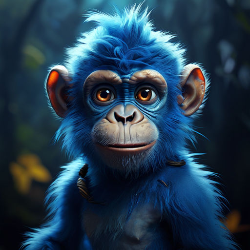 Blue Monkey by 주요한 - Playground