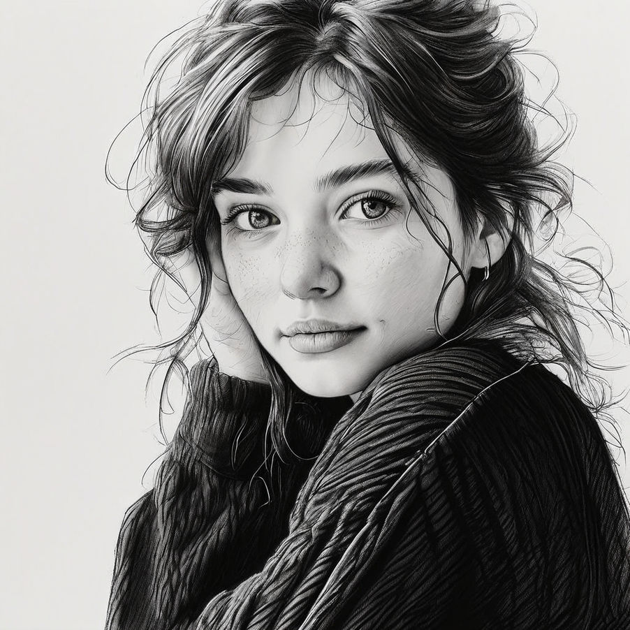 Line art pencil drawing by Home_Deco_Room - Playground