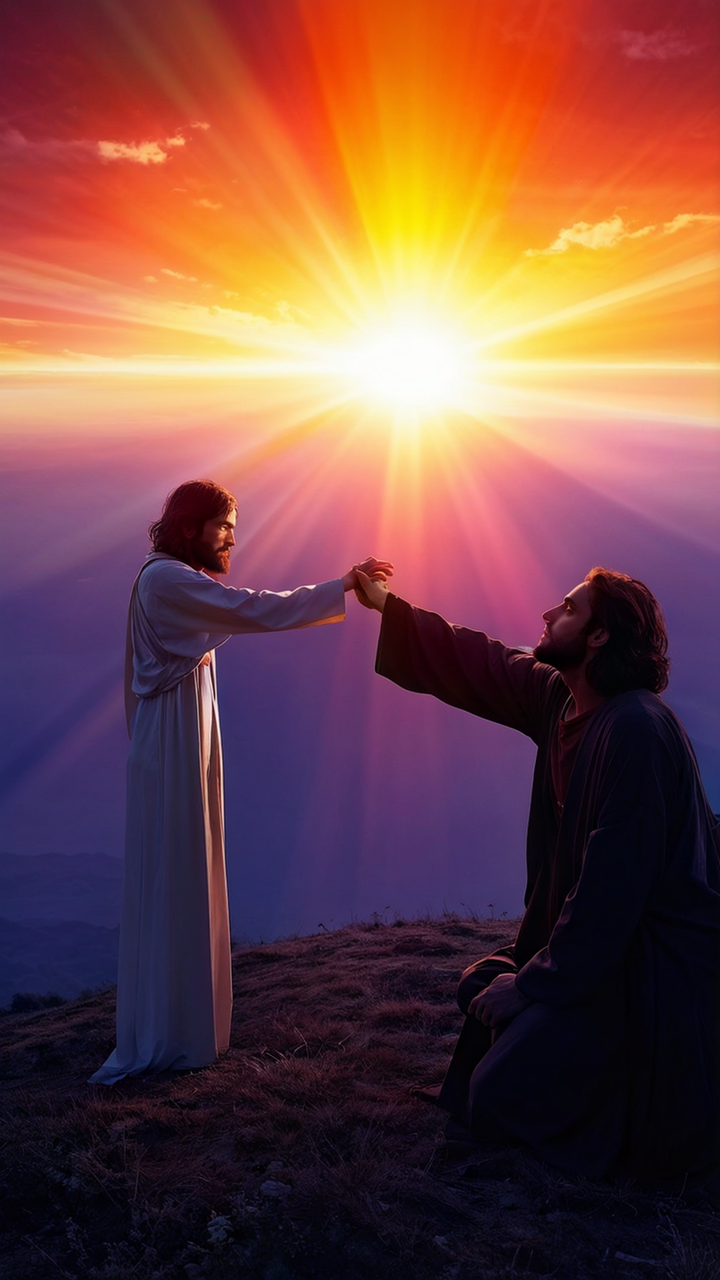 Surreal digital render of Jesus Christ in ultrahigh-definiti... by JB ...